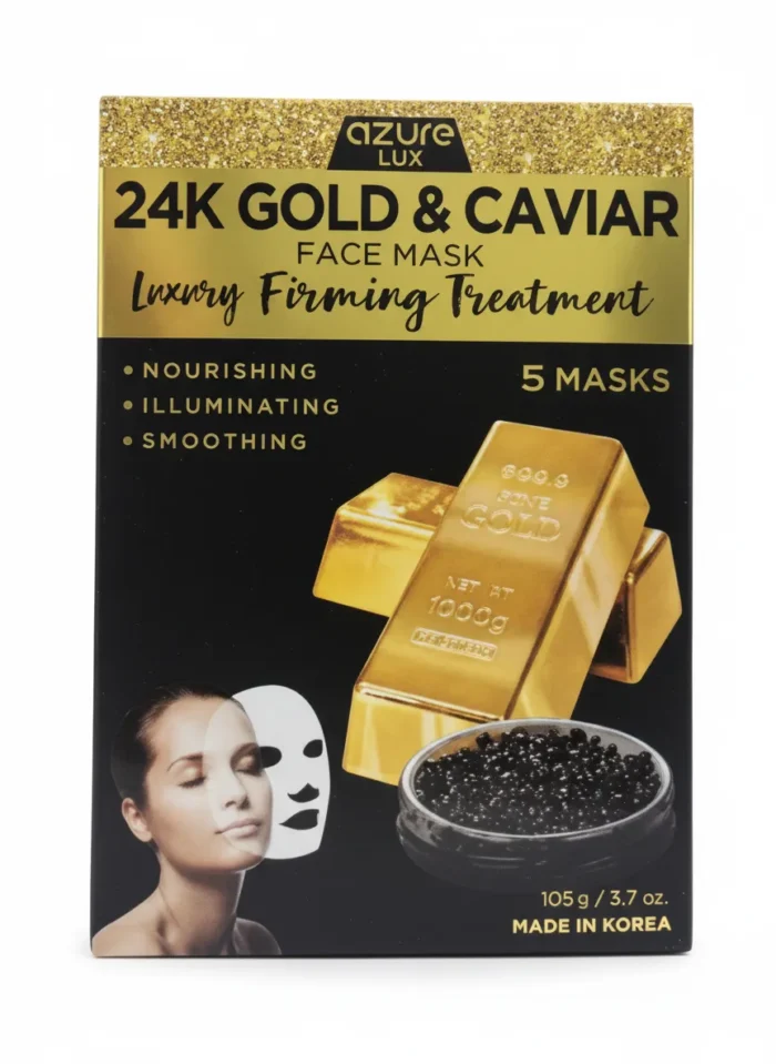 24K GOLD & CAVIAR FACE MASK (5UNI) – Dream Nails